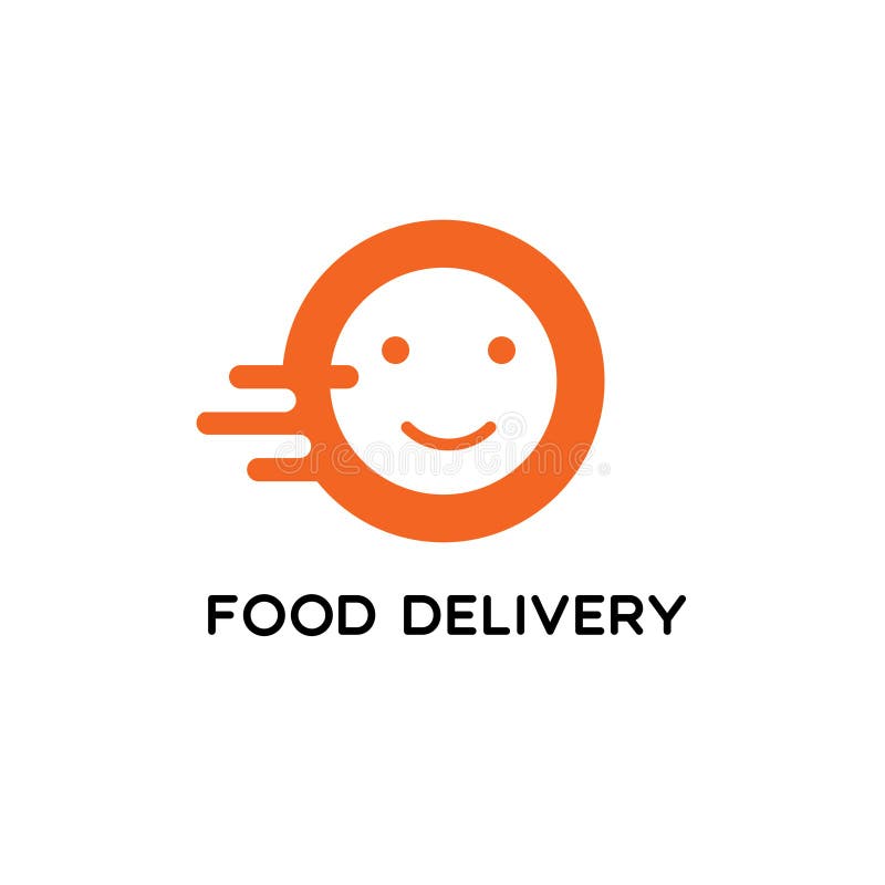 Food Delivery Vector Logo Design Template Stock Vector - Illustration ...