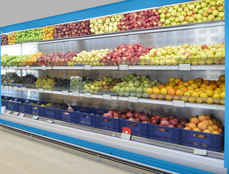 Food Department in Supermarket Stock Image - Image of pineapple, fruit ...