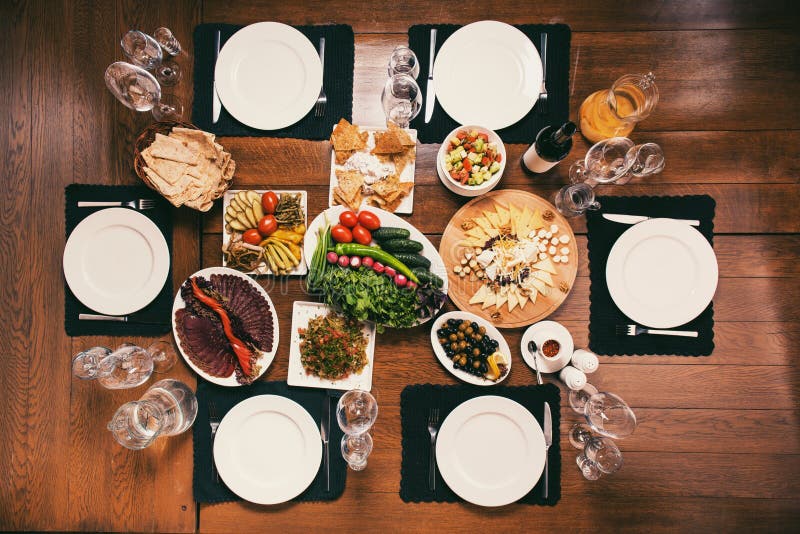 Food design. Table setting stock image. Image of fork - 171017499