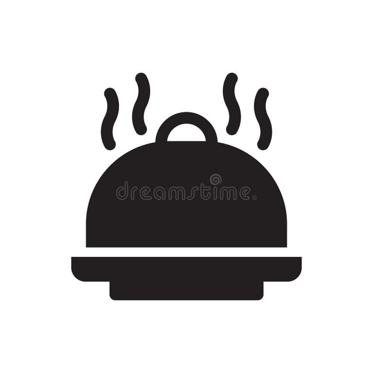 Food Dish Icon - Food Platter Icon Stock Vector - Illustration of dish ...