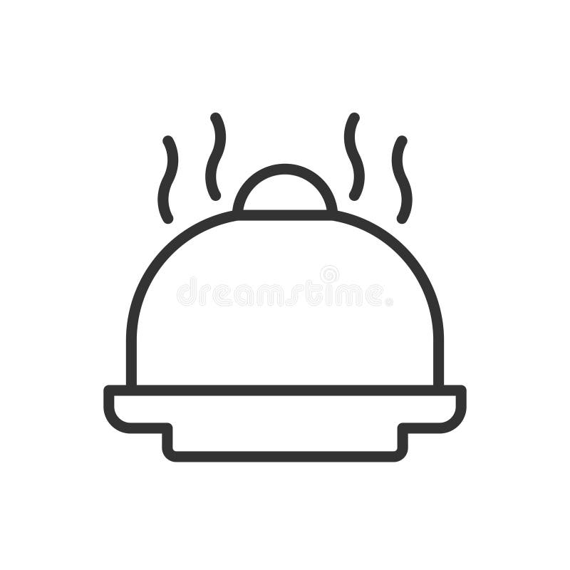 Food Dish Icon - Food Platter Icon Stock Illustration - Illustration of ...