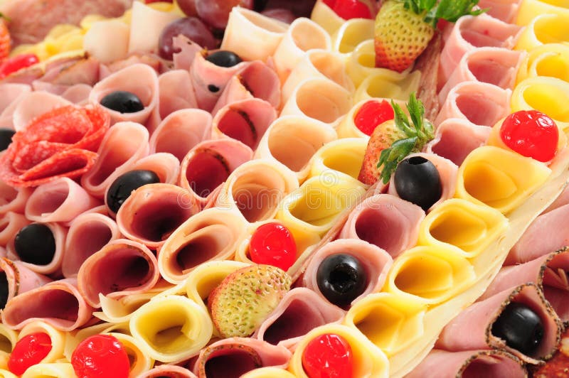 Food display stock image. Image of green, olive, meal - 11919901