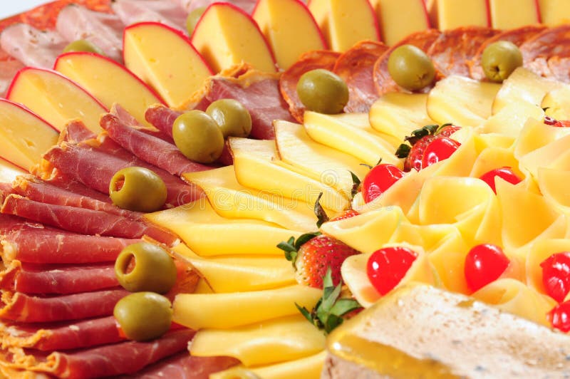 Food display stock image. Image of green, olive, meal - 11919901