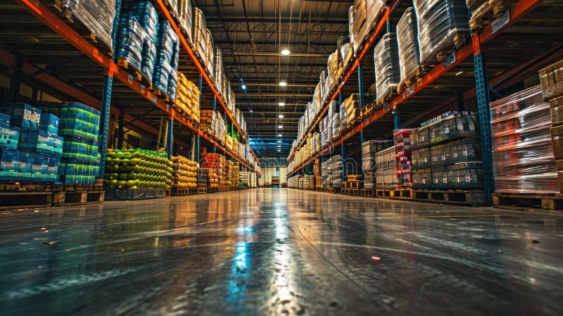 Food Distribution Warehouse Hygiene Focus - AI Generated Stock ...