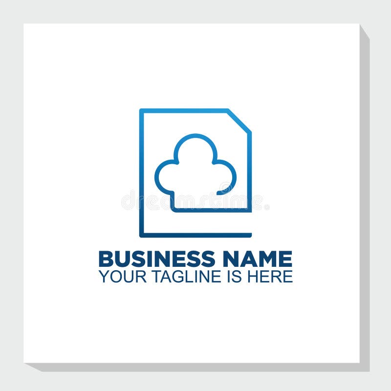 Food Document Logo Concept, Restaurant Menu Logo Vector Stock Vector ...