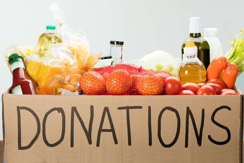Food Donation Box stock photo. Image of package, fund - 103343458