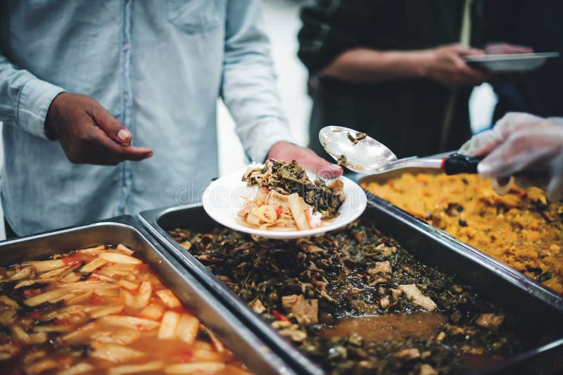 Food Donation To Help People in Hunger Relief Stock Photo - Image of ...