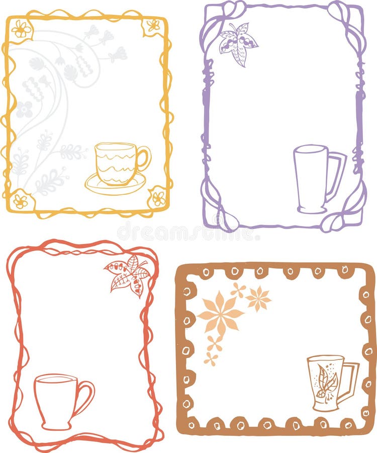 Food and Drink Frame stock vector. Illustration of drink - 12014710