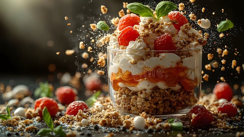 Food Engaging in Stimulating and Creative Activities Stock Illustration ...