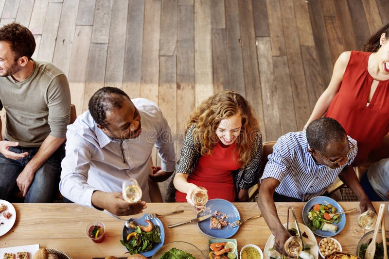 Food Festive Restaurant Party Unity Concept Stock Photo - Image of ...
