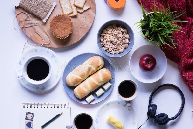 Food flat lay concept. stock image. Image of cafe, bakery - 184963671