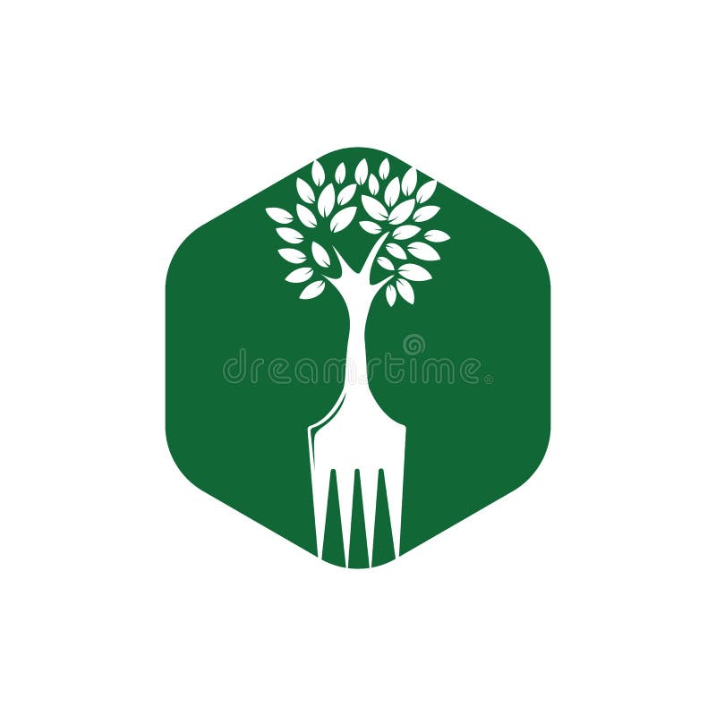 Fork Tree Vector Logo Design. Restaurant and Farming Logo Concept ...