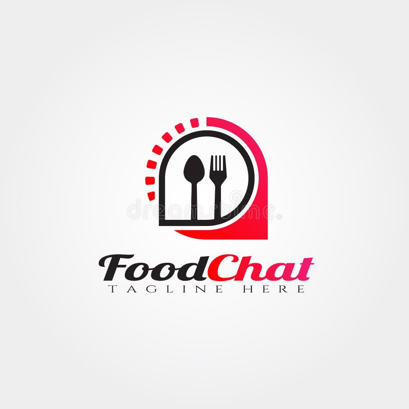Food Forum Vector Logo Design,food Chat Icon Stock Vector ...