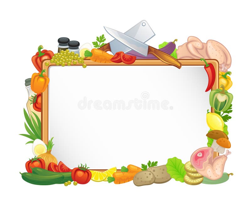 Food frame stock vector. Illustration of duck, healthy - 27222880