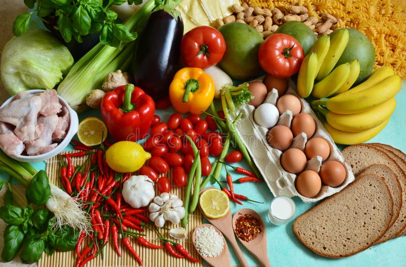 The 5 Food Groups stock image. Image of cheese, groups - 66535065