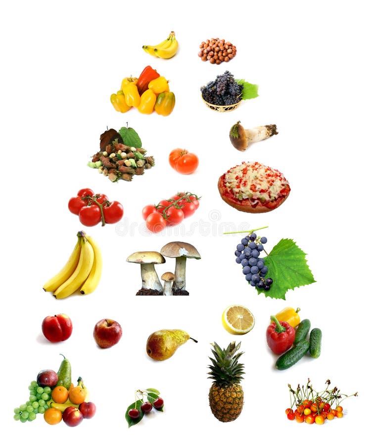 Food in guide pyramid stock photo. Image of composition - 4444240
