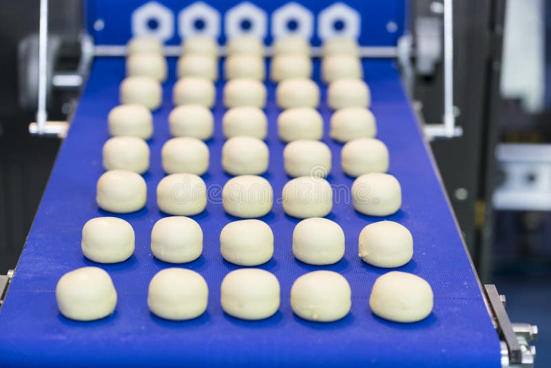 Food High Technology Manufacturing with Automatic Machine Stock Image ...