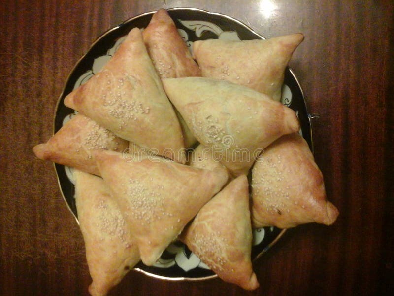 Appetizing Homemade Cakes Samosa. Stock Photo - Image of meat, beef ...
