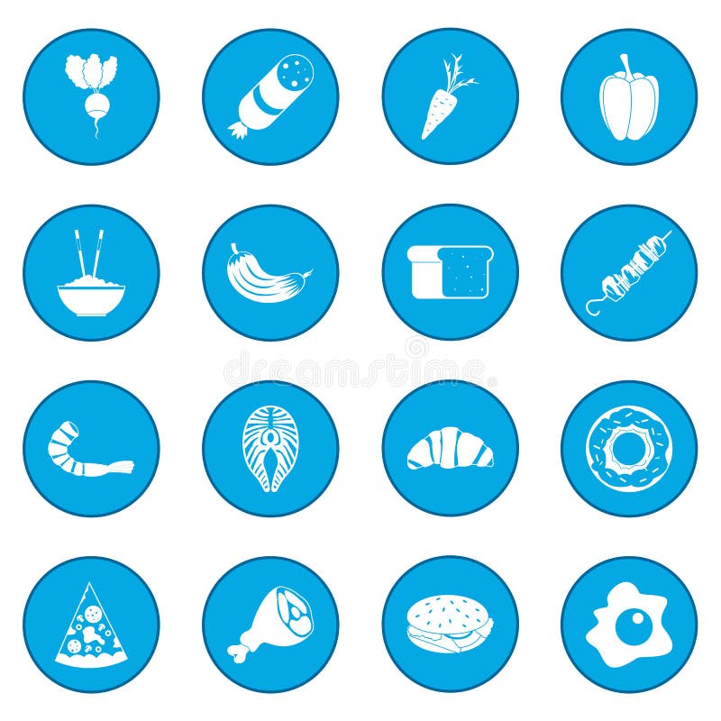 Food icon blue stock vector. Illustration of food, cheese - 93051094