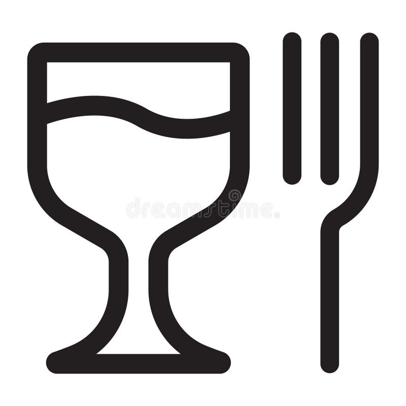 Food Icon Vector. Dinner Symbol Stock Vector - Illustration of lunch ...