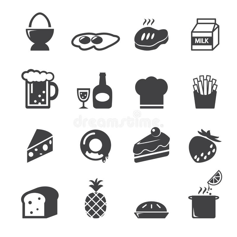 Food Icon stock vector. Illustration of kitchen, continental - 47579826