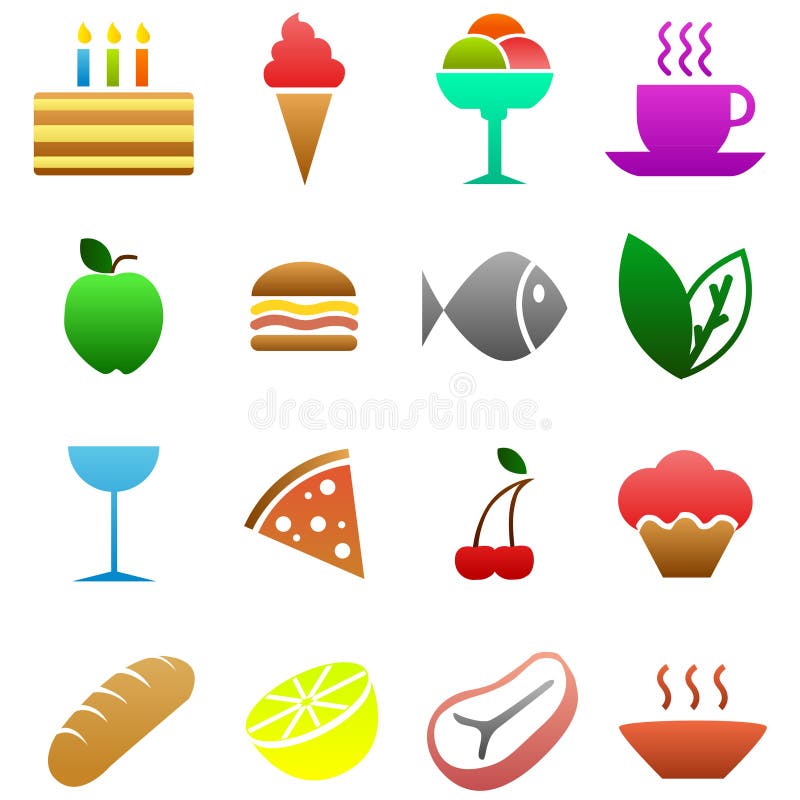 Food icons. stock illustration. Illustration of frame - 26225977