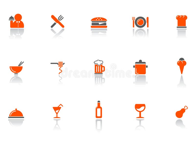 Food icons stock vector. Illustration of lunch, kitchen - 9395632