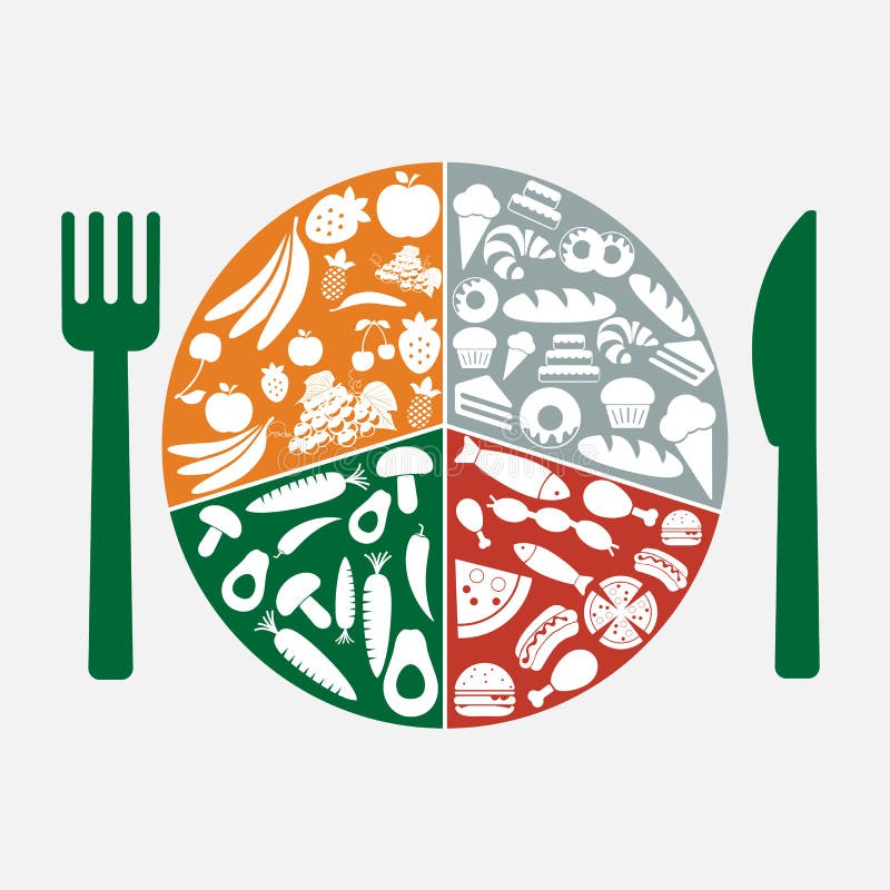 Food icons in circle stock vector. Illustration of fruit - 30764451