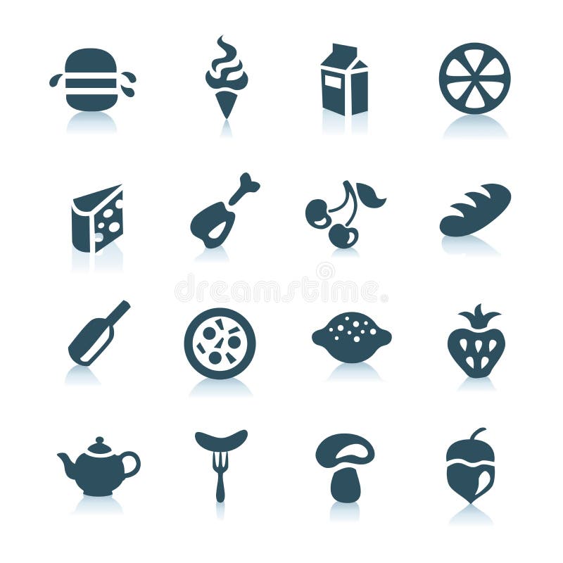 Food & drink icons stock vector. Illustration of icon - 7295913