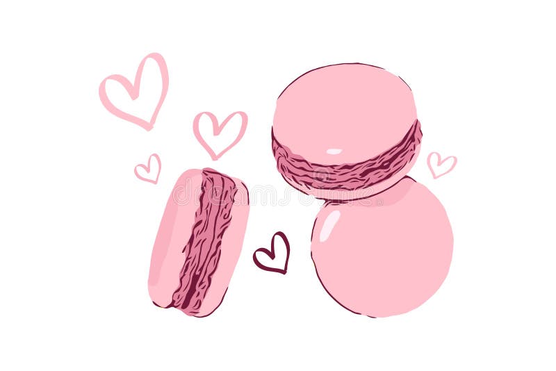 Pink Macarons Stock Illustrations – 2,192 Pink Macarons Stock ...