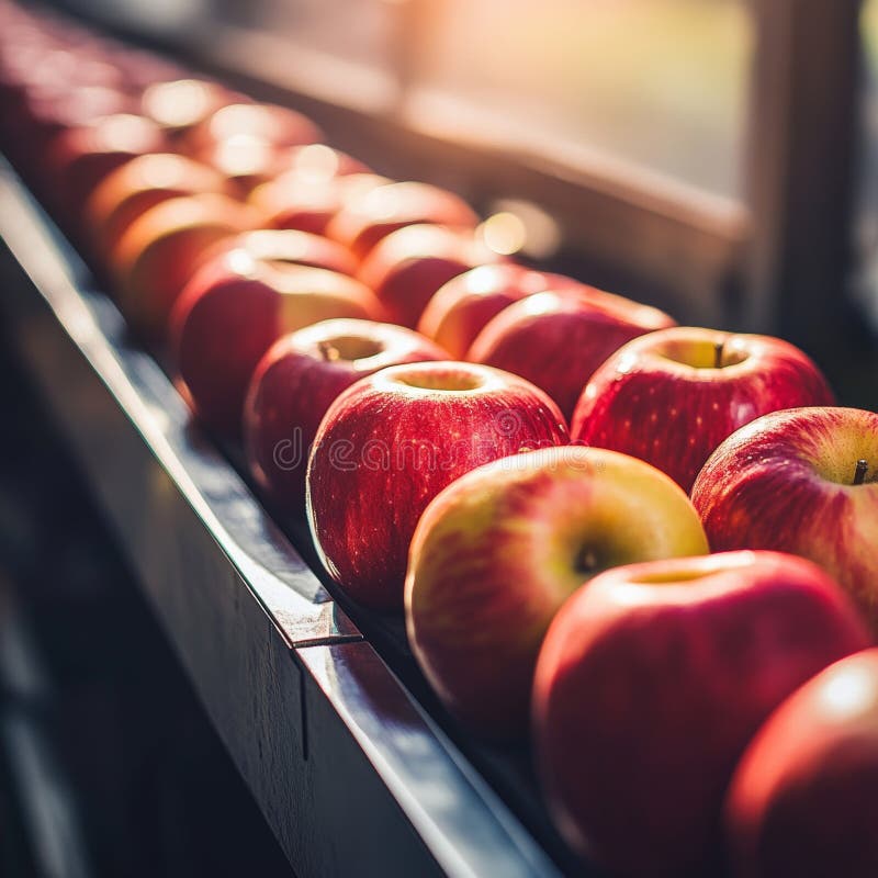 Food Industry, Automated Technology, Apple Sorting, Apple Washing ...