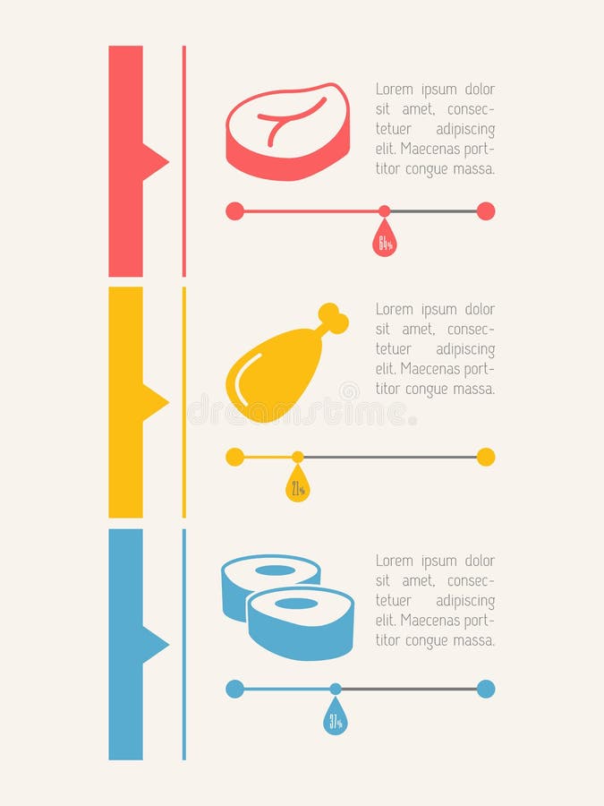 Food Infographic Element stock vector. Illustration of food - 42665814