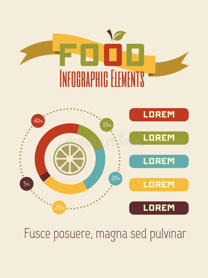 Food Infographic Element stock vector. Illustration of carbohydrates ...