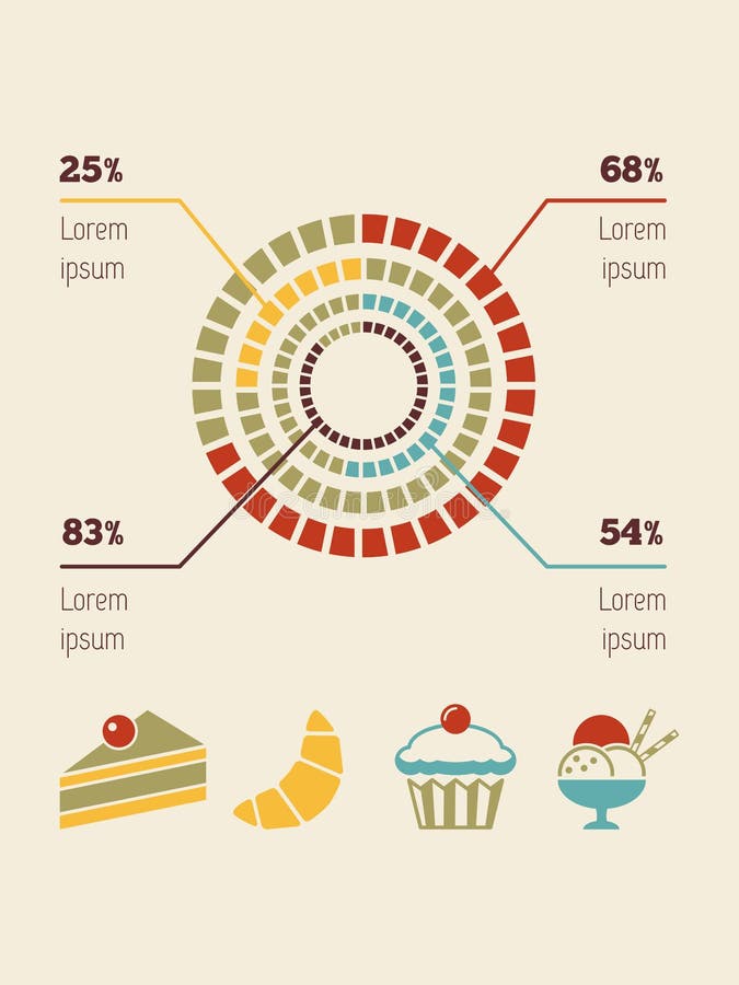 Food Infographic Element stock vector. Illustration of icon - 42665929