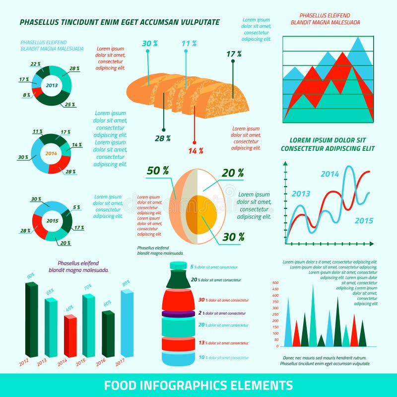 Set of Infographic Elements. Visual Statistic Info Stock Vector ...