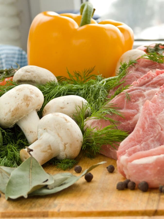 Food ingredients stock image. Image of cooking, preparation - 12582393