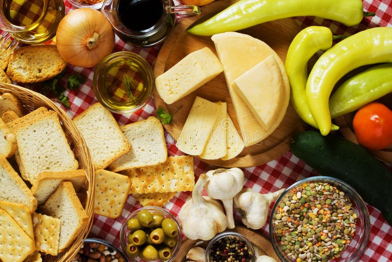 Food ingredients stock image. Image of bread, toasted - 15495301