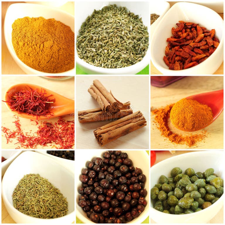 Food ingredients collage stock image. Image of seasoning - 22566015