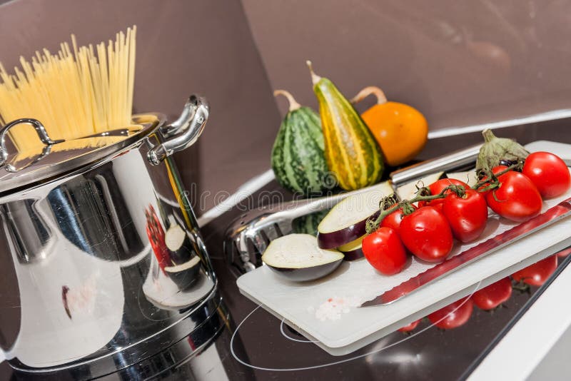 Food Ingredients in a Kitchen Stock Photo - Image of cooking, health ...