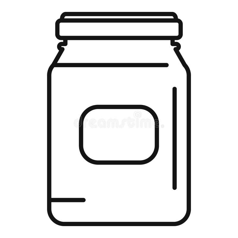 Canning Jar Outline Stock Illustrations – 1,229 Canning Jar Outline ...