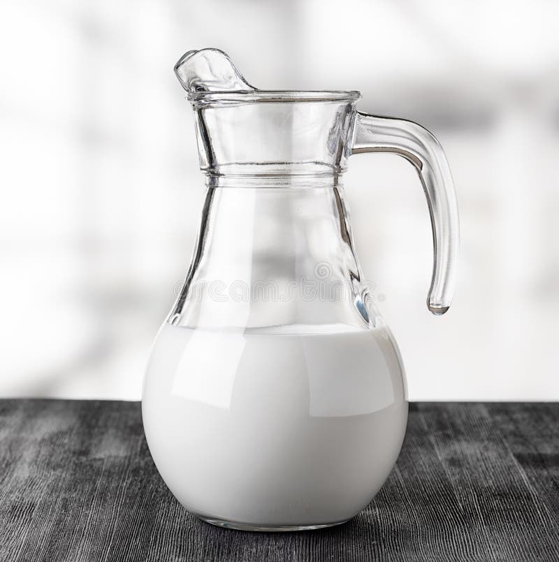 Jug Milk Factory Background Half Full Pitcher Stock Photos - Free ...