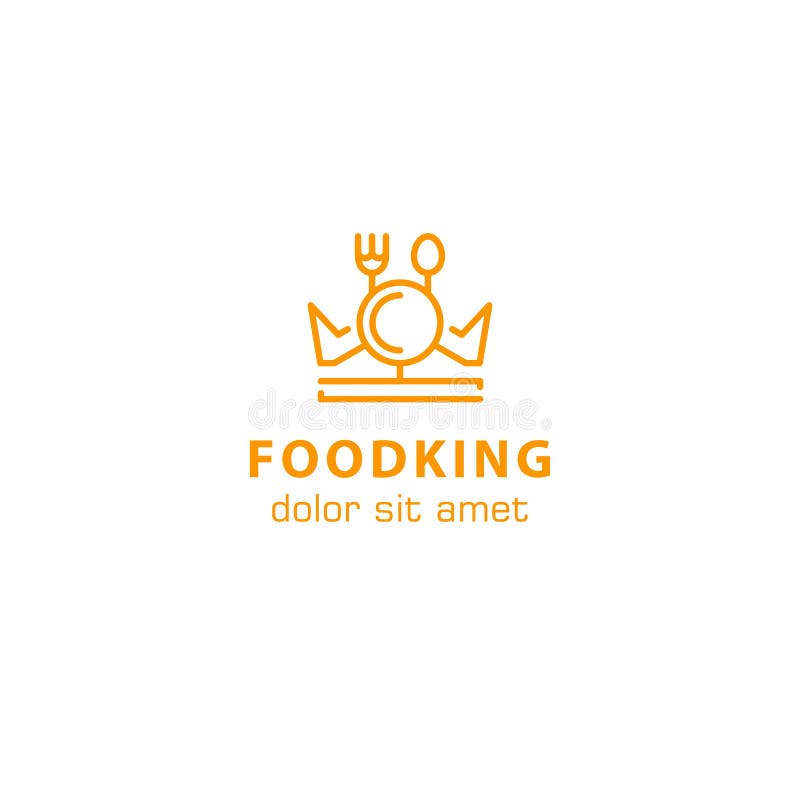 Royal Food, King Food, Restaurant, Fork and Knife. Vector Logo Icon ...