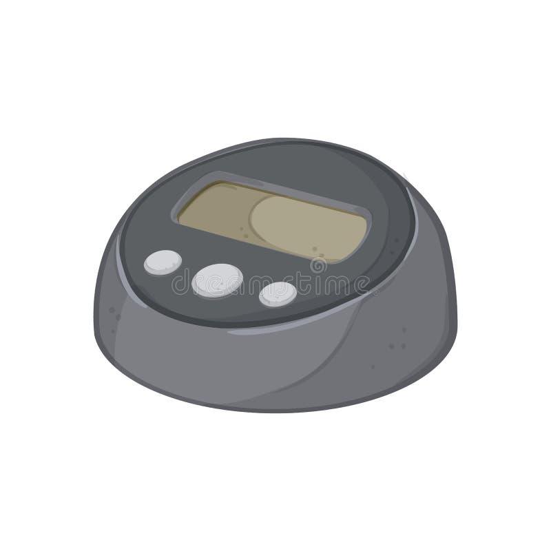 Food Kitchen Timer Clock Cartoon Vector Illustration Stock Illustration ...