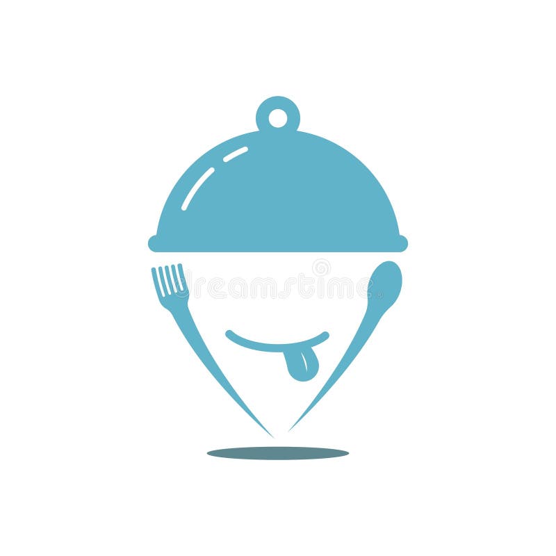 Food Location or Point Icon Logo Design Stock Illustration ...