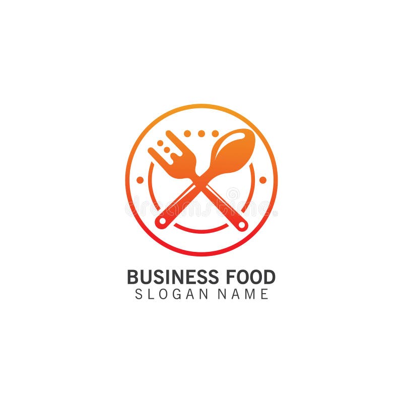 Food Logo Creative Inspiration Business Template Design Stock Vector ...