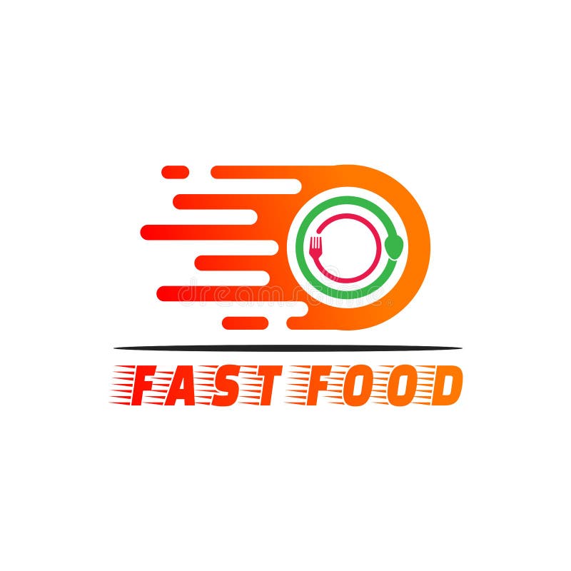 Food Logo, Fast Food Concept Icon-vector Stock Vector - Illustration of ...