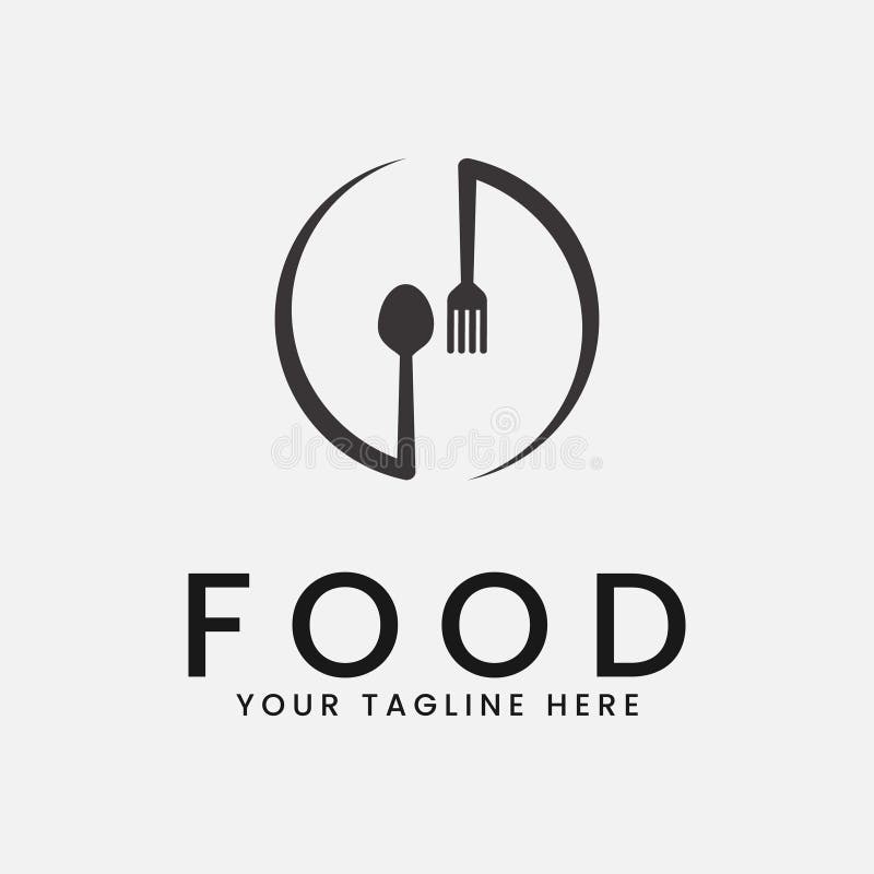 Food Logo Icon Template of Concept. Spoon and Fork Vector Illustration ...