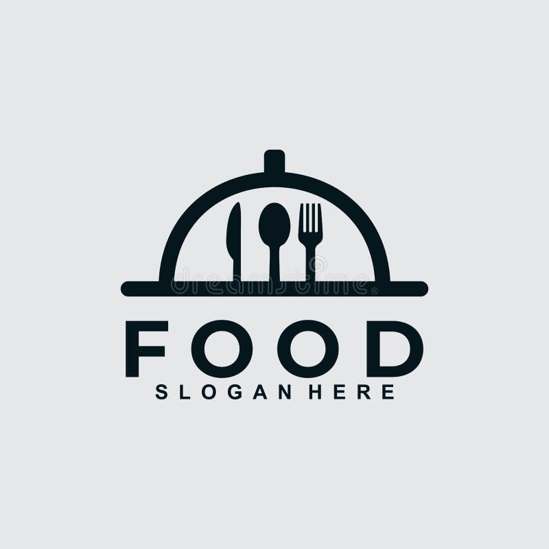 Food Logo Vector Design Template Stock Vector - Illustration of emblem ...