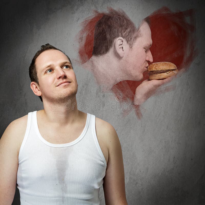 Food Love stock image. Image of kiss, hamburger, think - 50103283