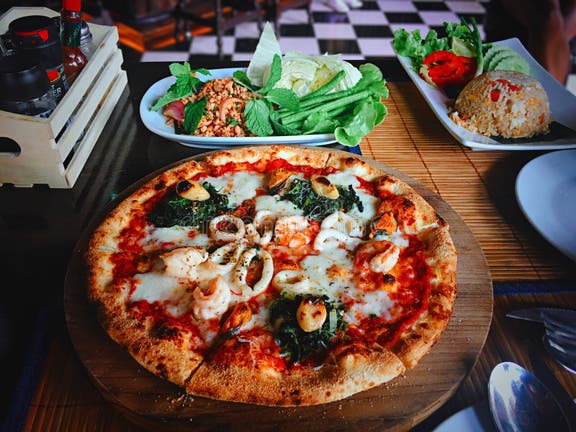 Food stock image. Image of food, restaurant, pizza, foods - 101200419